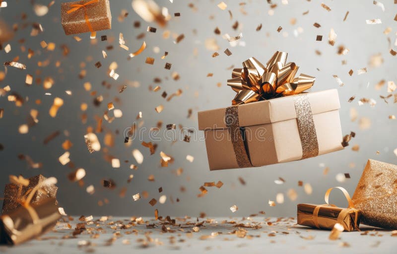 A 3D Background for Product Presentations or Text, Showcasing a Falling ...