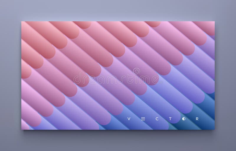 3D Background Striped Symmetric Lines. Abstract Background with Dynamic ...