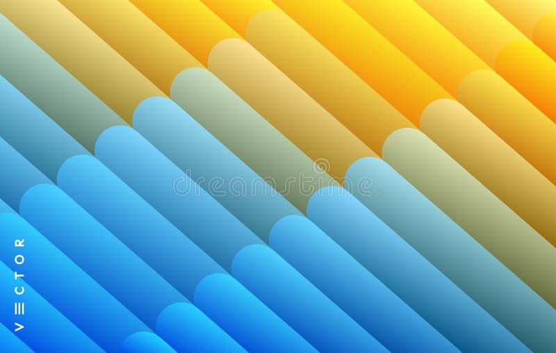 3D Background Striped Symmetric Lines. Abstract Background with Dynamic ...