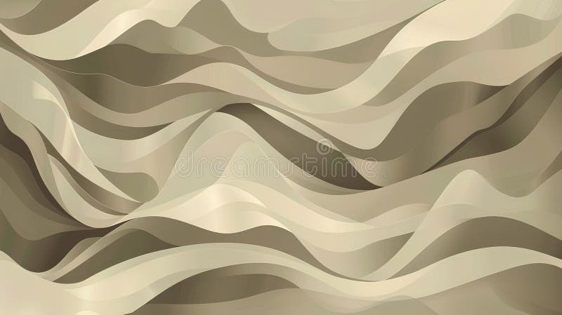 3d Background Vector, Sand Dunes, Wavy Lines, Neutral Colors, Beige and ...