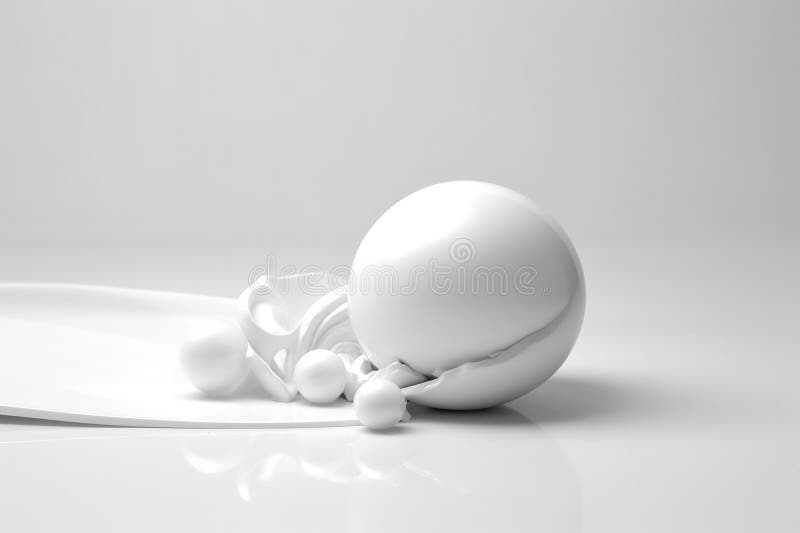 3d Background in White Colors. Series of Backgrounds for Design Stock ...