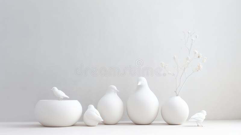 3d Background in White Colors. Series of Backgrounds for Design Stock ...