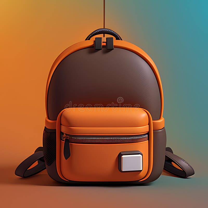 3D backpack stock illustration. Illustration of text - 281719779