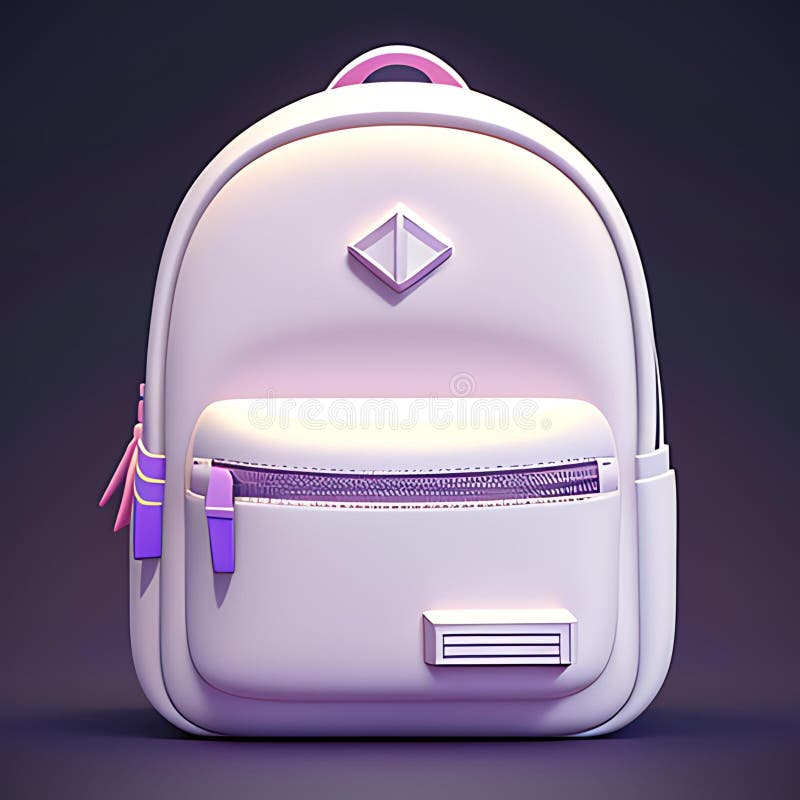 3D backpack stock illustration. Illustration of cartoon - 281719780