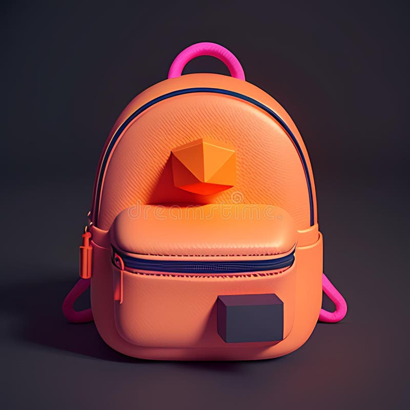 3D backpack stock illustration. Illustration of circle - 281719791