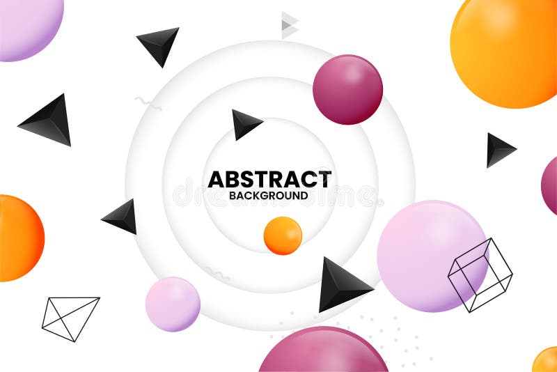 3D Ball Abstract Background Stock Vector - Illustration of background ...