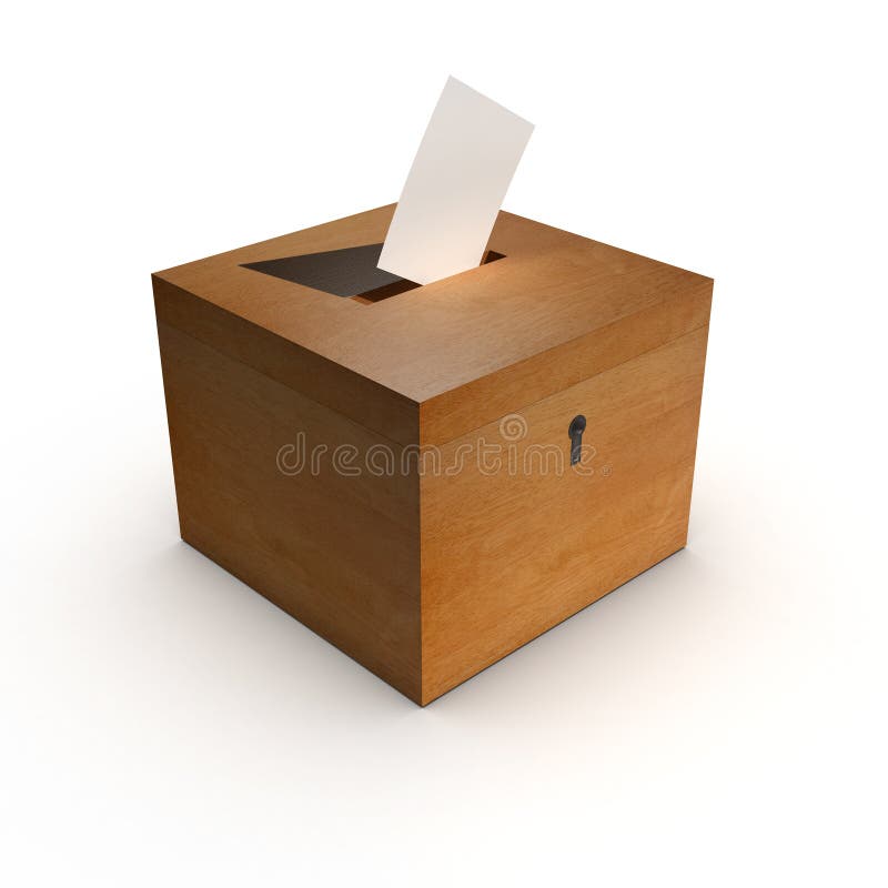 3d Ballot box stock illustration. Illustration of decision - 39613743