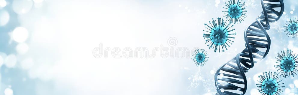 A 3D Banner Represents the Relationship between DNA Molecular Structure ...