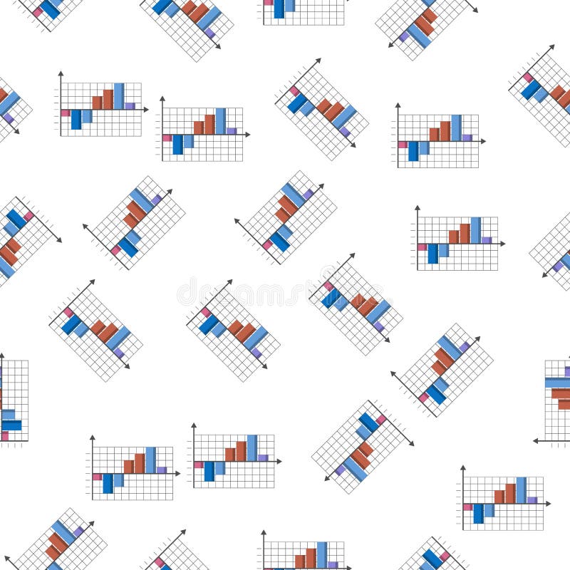 3D Bar Charticon in Pattern Style. One of Charts & Diagramms Collection ...