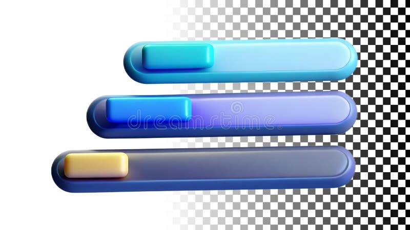 3D Bar Graph, Data Visualization for Business and Financial Reports Png ...