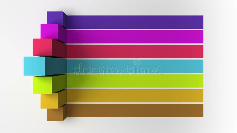 3D Bar. One Square Intro Title Box Chart,powerpoint Presentation ...