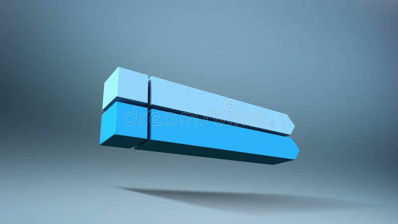 3D Bar. Two Square Intro Title Box Chart,powerpoint Presentation ...