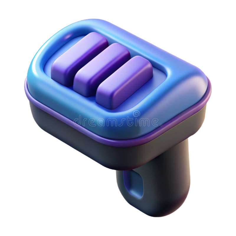3D barcode scanner icon stock illustration. Illustration of abstract ...