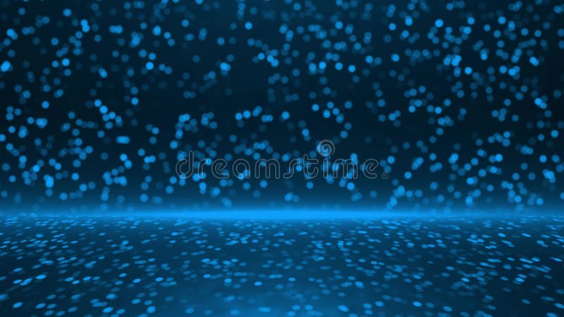 3d Beautiful Royal Blue Glitter Particles Falling and Flickering ...