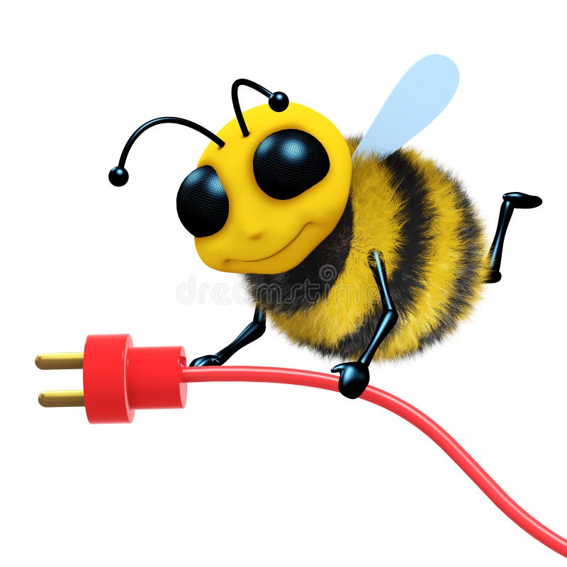 3d Honey bee question mark stock illustration. Illustration of mark ...