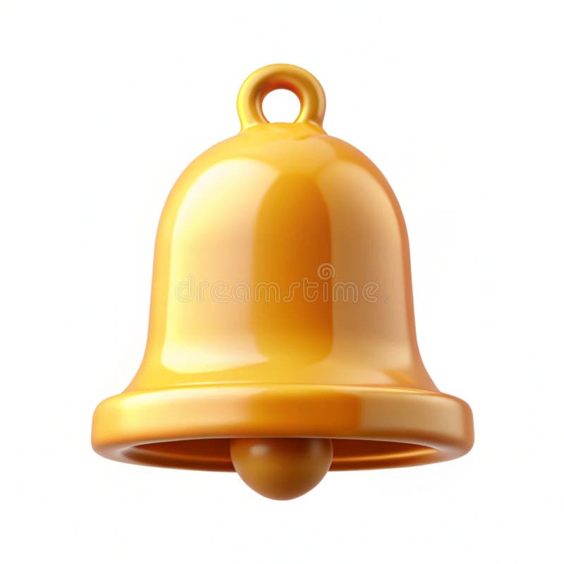 Bell 3d Icon Isolated Transparent Background Stock Photos - Free ...