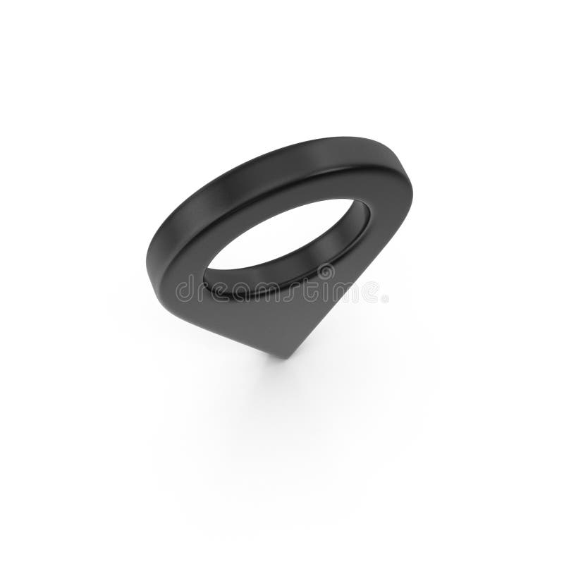 3D Black Map Pointer, Location Map Icon Stock Illustration ... 3D Black Map Pointer, Location Map Icon Stock Illustration ...