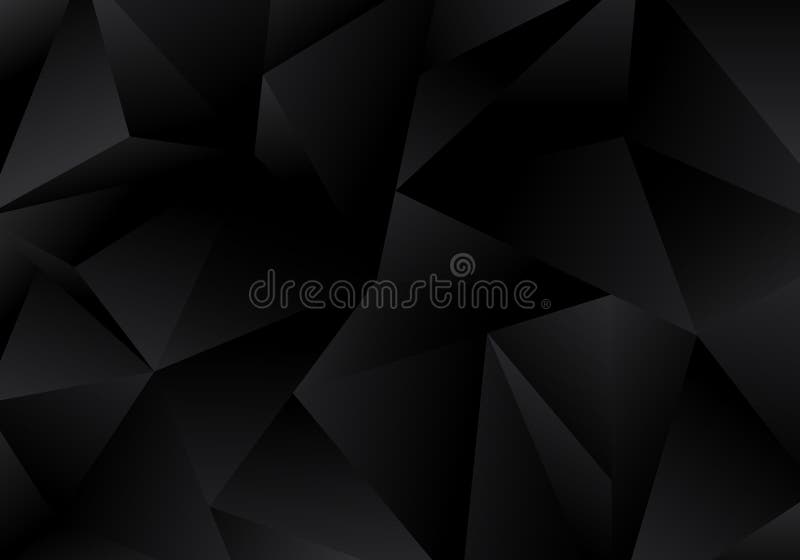 3D Black Polygonal Prism Shapes Pattern Background and Texture Stock ...