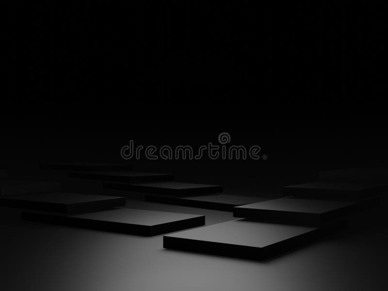 3D black step background stock illustration. Illustration of minimal ...
