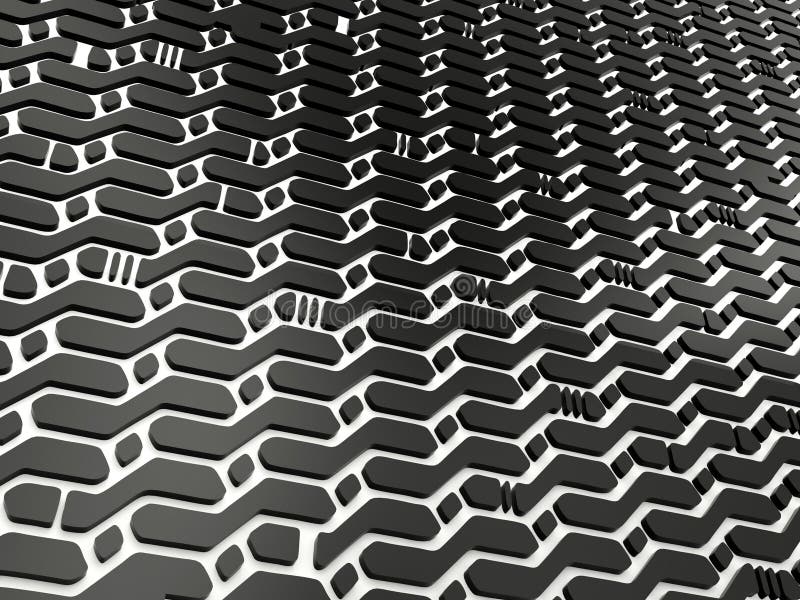 3D Black and White Abstract Background Stock Illustration ...