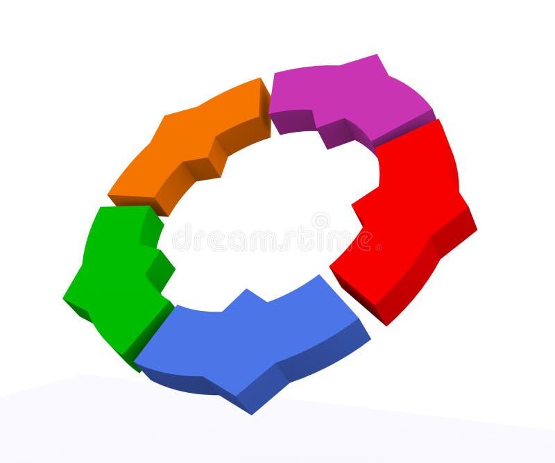 3d Circle Arrow Chart Improvement Process Stock Illustration ... 3d Circle Arrow Chart Improvement Process Stock Illustration ...