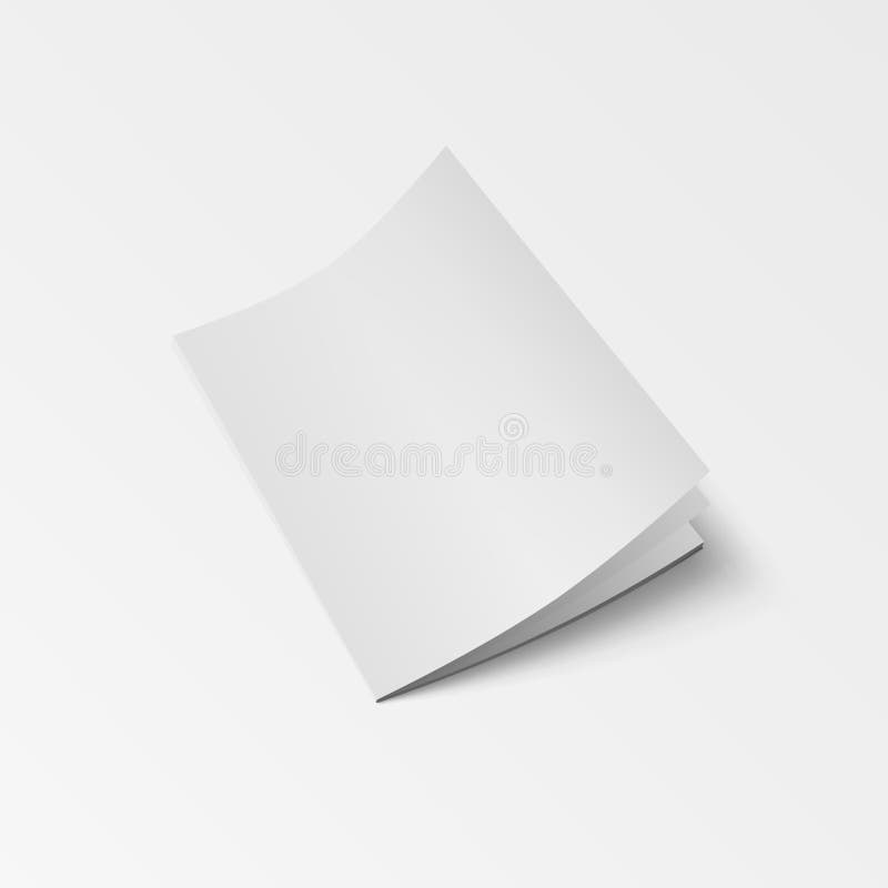 3D Blank Clear Magazine with Shadows Isolated Stock Vector ...