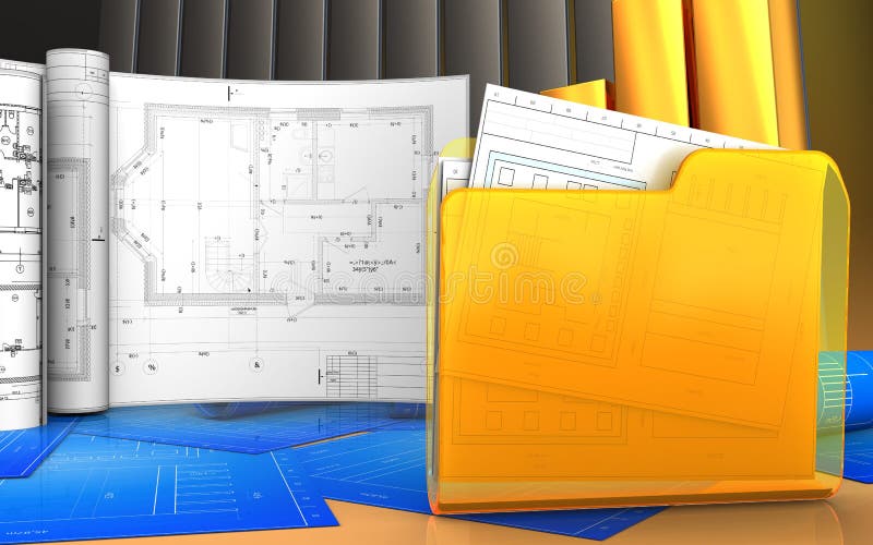 Blueprints Folder Stock Illustrations – 223 Blueprints Folder Stock ...