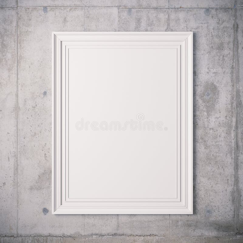 3d blank frame poster stock illustration. Illustration of black - 96889640