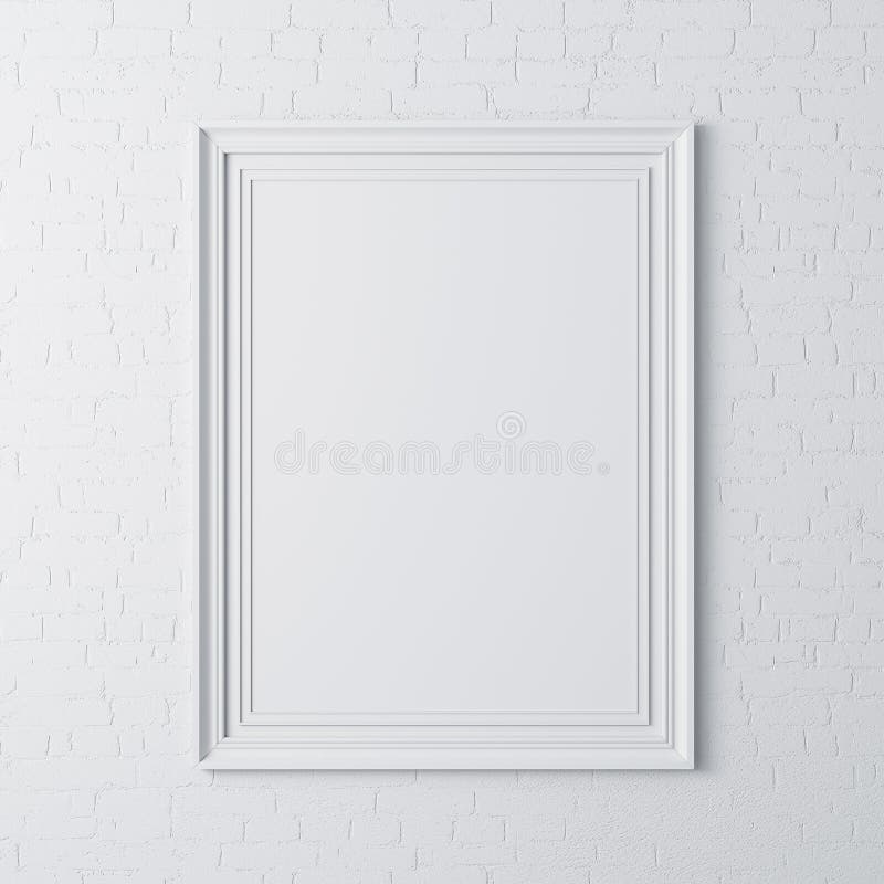 3d blank frame poster stock illustration. Illustration of black - 96870090