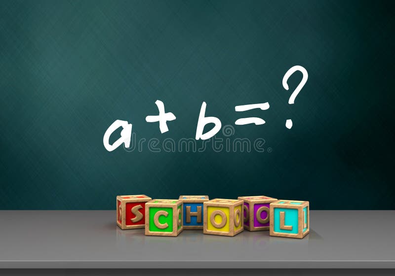 3d blank stock illustration. Illustration of green, blackboard - 98626944