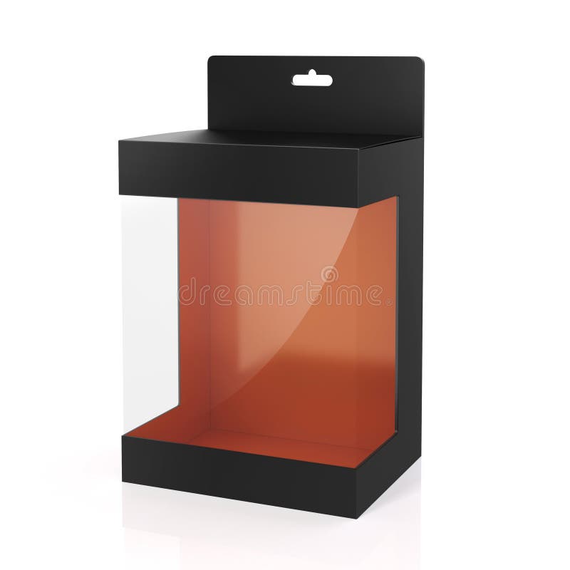 Blank Black Product Package Box. Vector Stock Vector - Illustration of ...