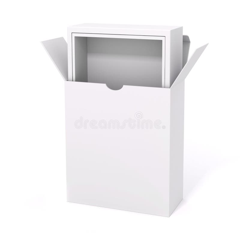 3d Blank Product Package Box Stock Illustration - Illustration of empty ...