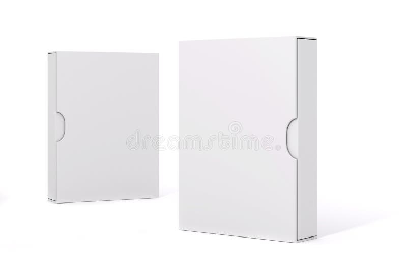 3d Blank Product Package Box Stock Illustration - Illustration of ...