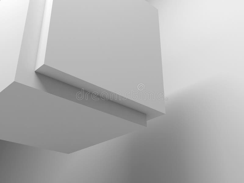 3d Blank White Box Corner with Soft Shadow Stock Illustration ...