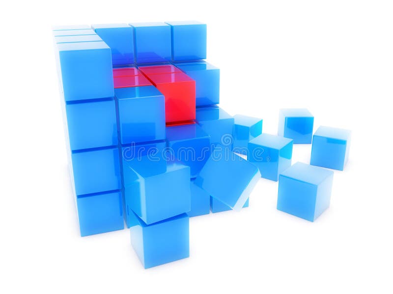 3d block stock illustration. Illustration of building - 56713430