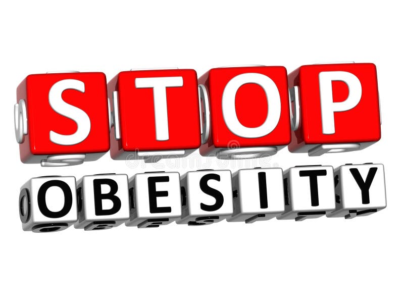 Stop obesity stock vector. Illustration of stop, stopping - 82273328