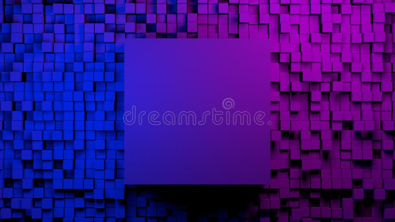 3d Blocks Abstract Background. Colored Grid Cube Texture Digital ...