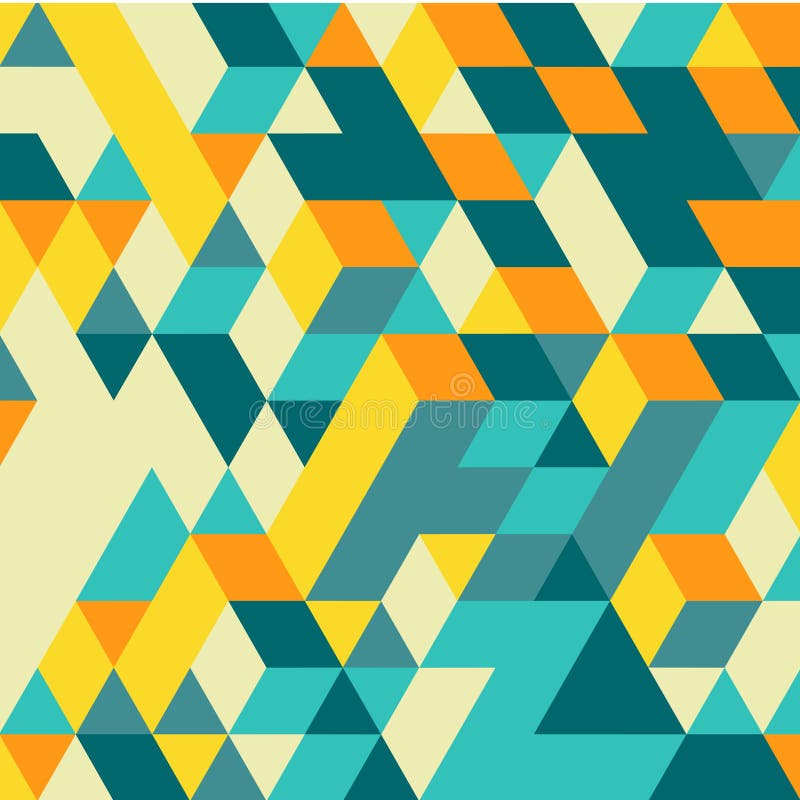 3d Blocks Structure Background. Geometric Pattern Stock Vector ...