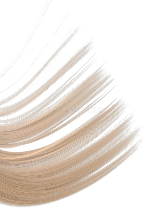 3D Blonde hair stock illustration. Illustration of hairstyle - 280778721