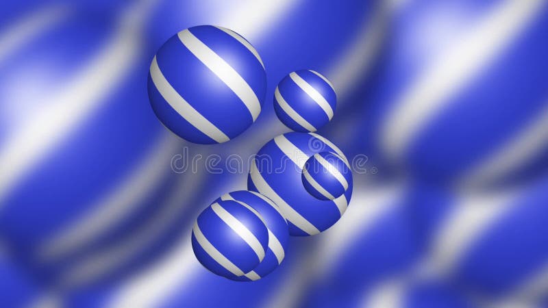 3d Blue Ball Floating on Blur Stock Video - Video of connection, bubble ...