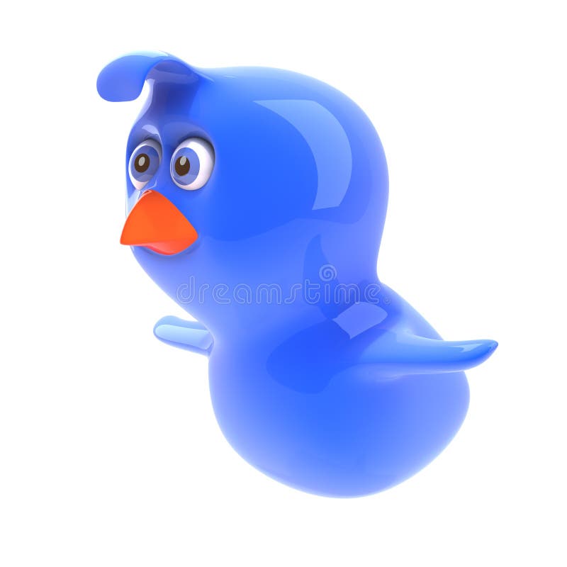 3d Blue bird flying stock illustration. Illustration of cute - 46540807