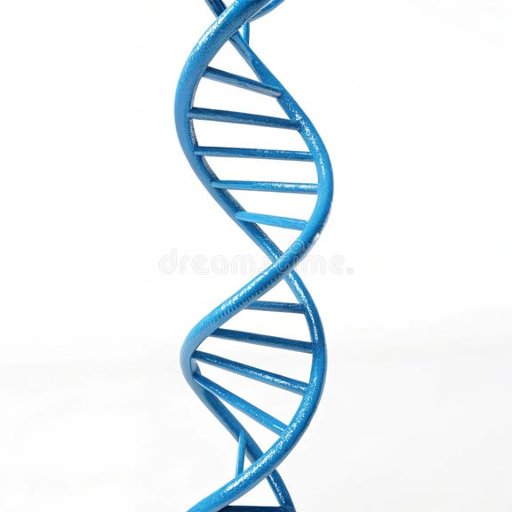 3d Blue Dna Helix Sequence Element Isolated on Transparent Background ...