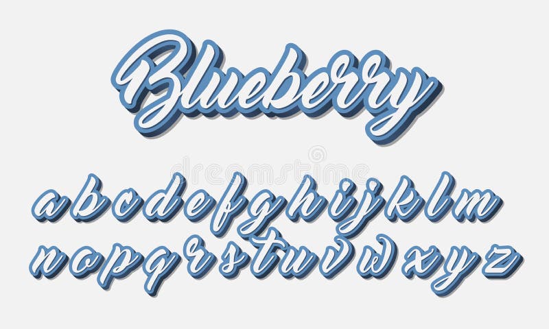 Blue Editable Text Effect. Vector Editable Text Effect Stock ...