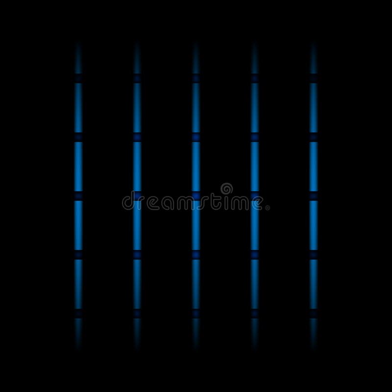 Blue Fading Horizontal Stripe Stock Illustration - Illustration of ...