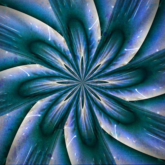 3d Blue Octagonal Pattern Manipulation Stock Illustration ...