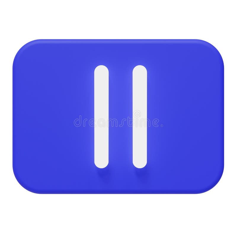3d Pause Icon Stock Illustrations – 1,295 3d Pause Icon Stock ...