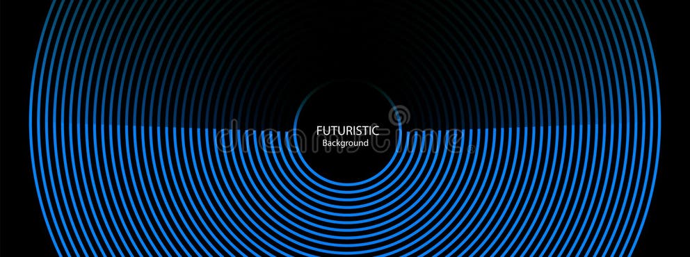 3D Blue Techno Abstract Background Overlap Layer on Dark Space with ...