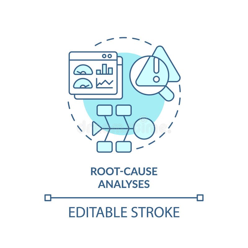 Root Cause Analysis Concept Icon Stock Vector - Illustration of root ...