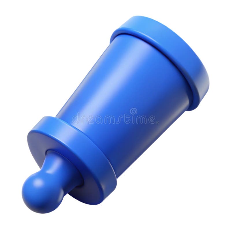 3D Blue Tube of Paint on White Background 3D Stock Illustration ...