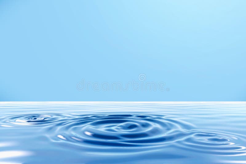 3d Blue Water Ripples Background Stock Illustration - Illustration of ...